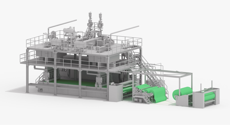 Non-Woven Division: Spunbond Fabric Production & Leader Box bag machine